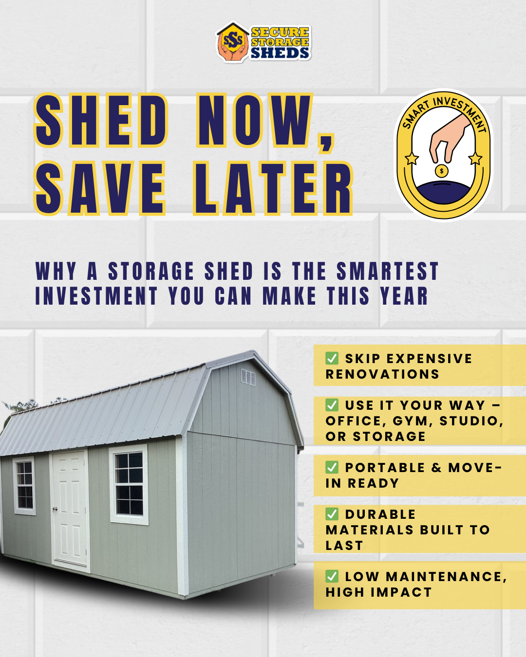 Shed Now, Save Later: Why Investing in a Storage Shed Is the Smartest ...